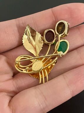 Burt Cassell | Jewelry | 2k Gold Filled Scarab Brooch With Brushed ...